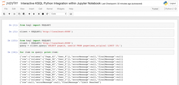 Machine Learning With Python Jupyter Ksql And Tensorflow Confluent