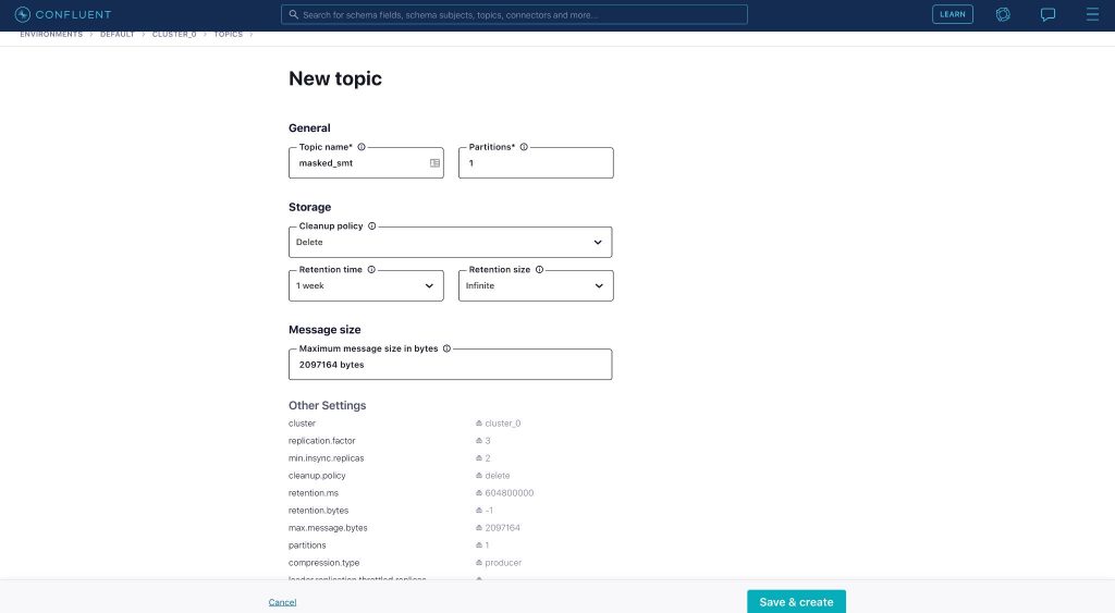 Introducing New Connector Features and Single Message Transforms in Confluent Cloud
