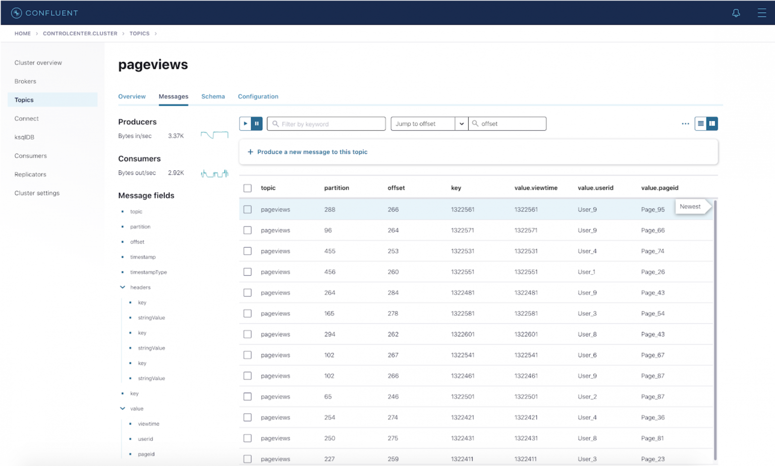 How to Export and Analyze Kafka Messages in Control Center
