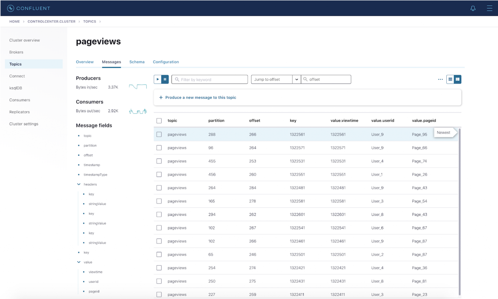 How to Export and Analyze Kafka Messages in Control Center