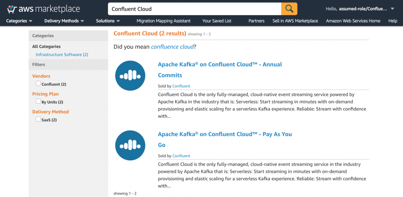 Apache Kafka as a Service with Confluent Cloud on AWS Marketplace